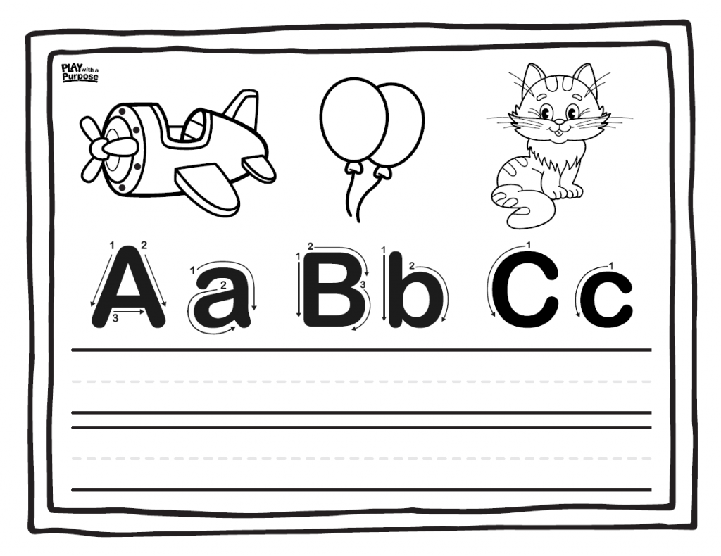 Learn A-Z | Printable Coloring Pages - Play with a Purpose Blog
