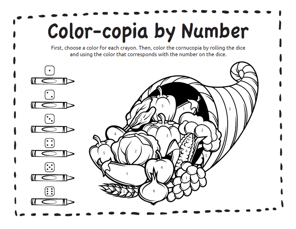 Color-Copia by Number | Coloring Pages - Play with a Purpose Blog