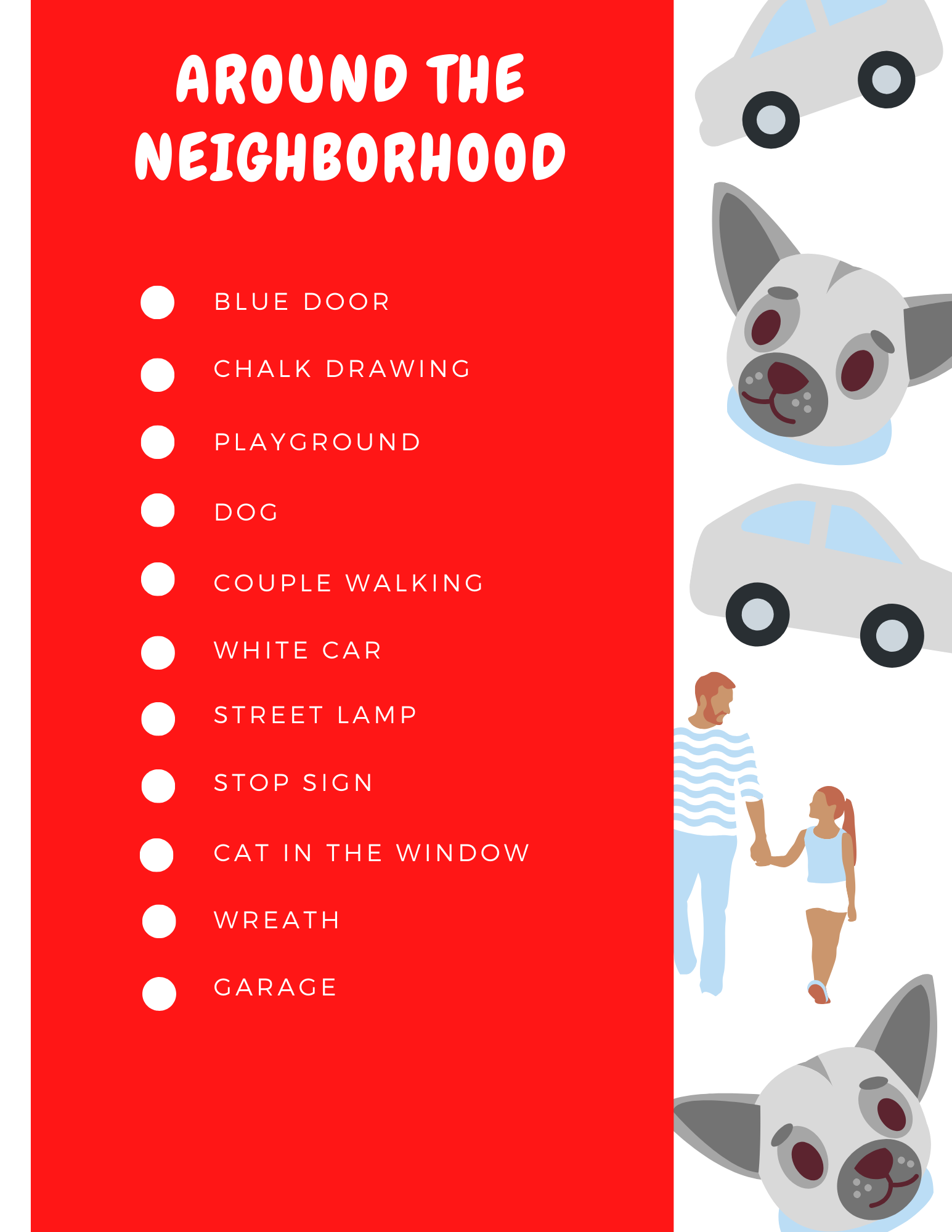 In The Neighborhood - Scavenger Hunt - Play with a Purpose Blog