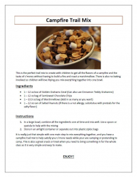 Campfire Trail Mix - Recipe - Play with a Purpose Blog