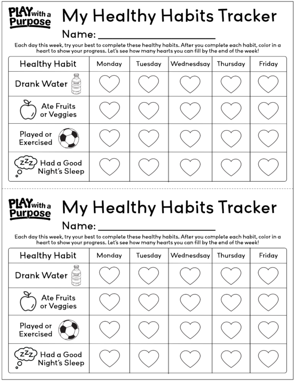 Building Healthy Habits in Early Learners - Play with a Purpose Blog